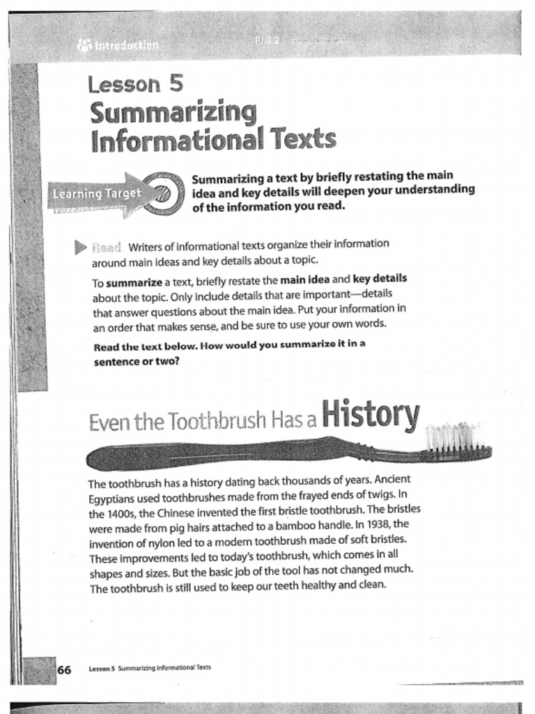 4th Grade Reading Lesson 5 | PDF