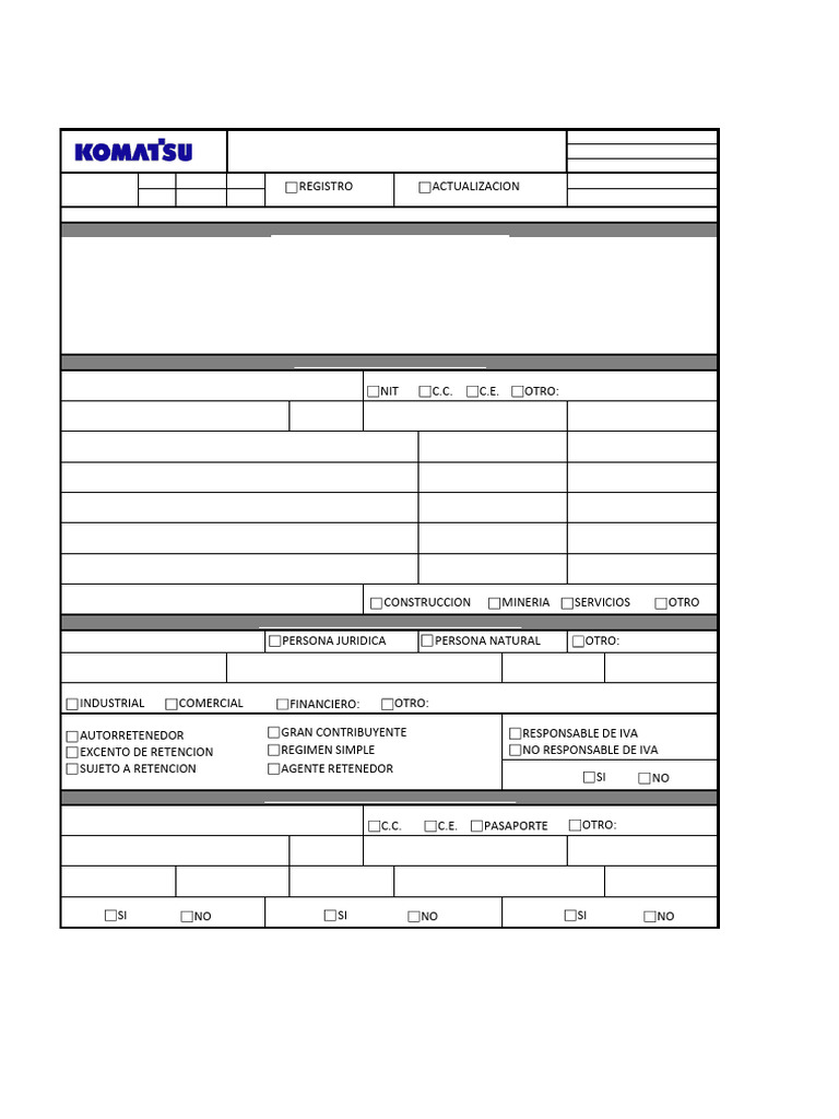 Form-Sgc-317 Formato para Vinculación de Clientes V00 | PDF | Documento ...