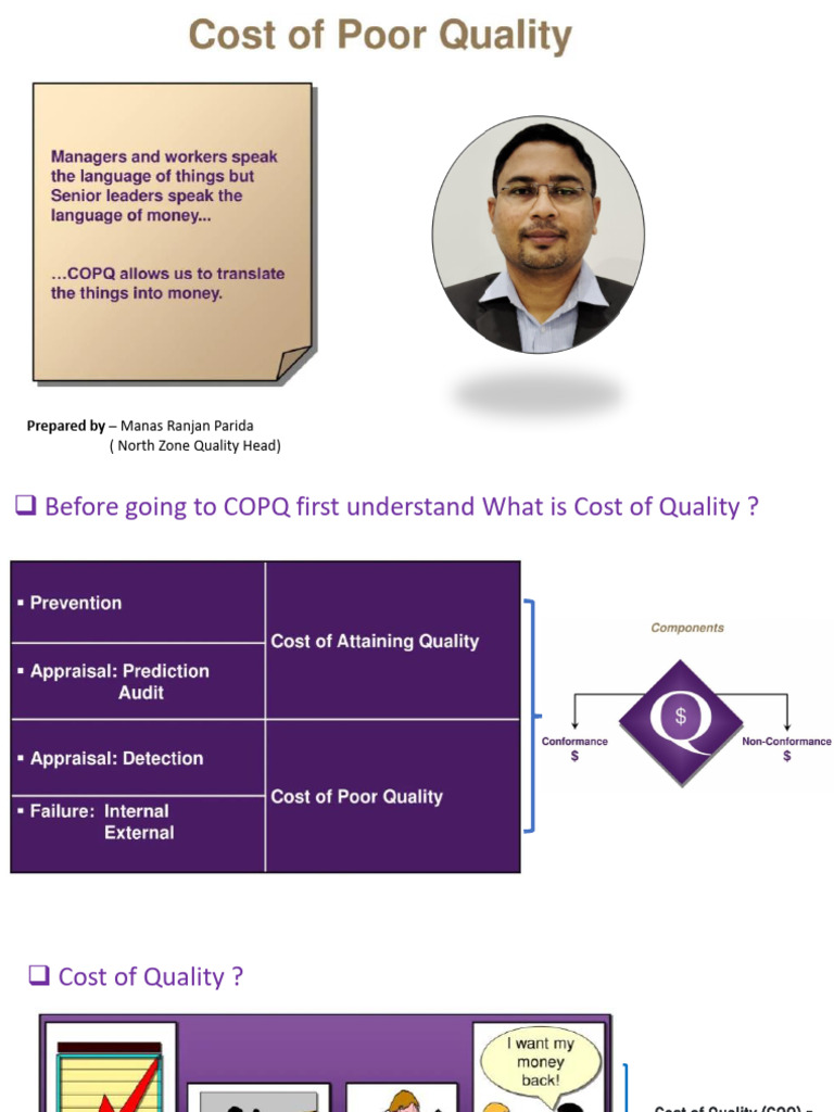 Understanding Cost of Quality (COQ) | PDF | Business Economics | Production And Manufacturing