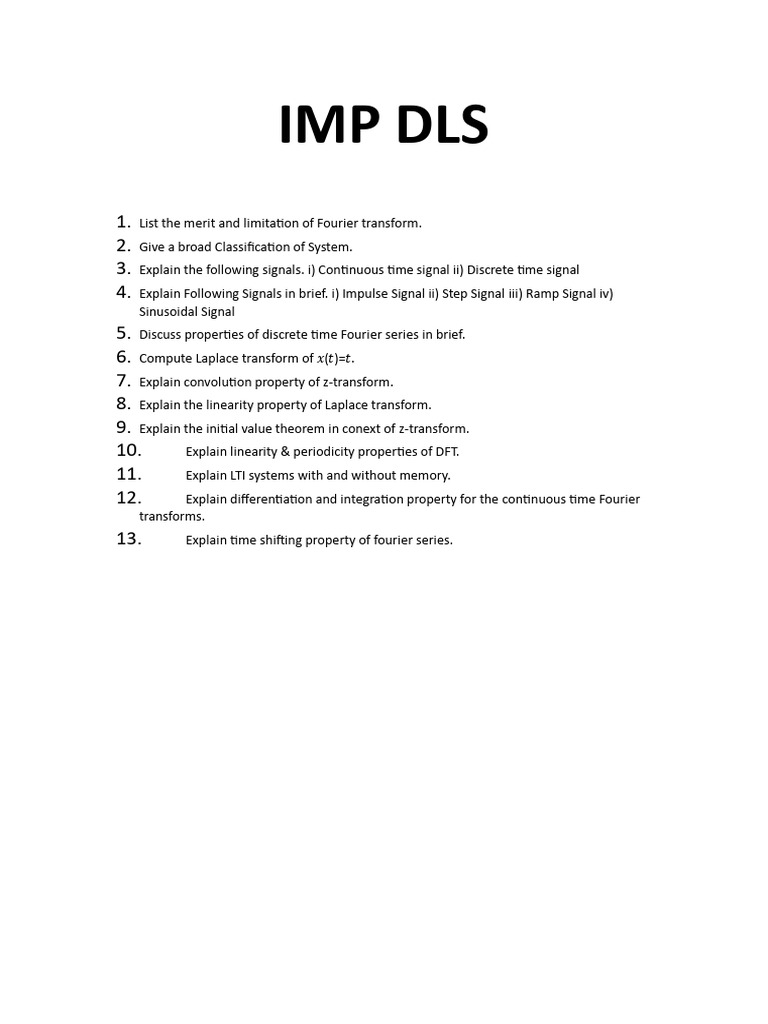 Imp DLS | PDF | Computers
