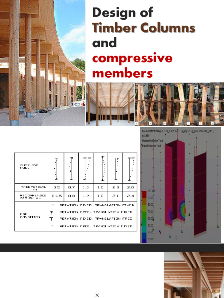 Design of Timber Columns Final | PDF | Young's Modulus | Elasticity (Physics)