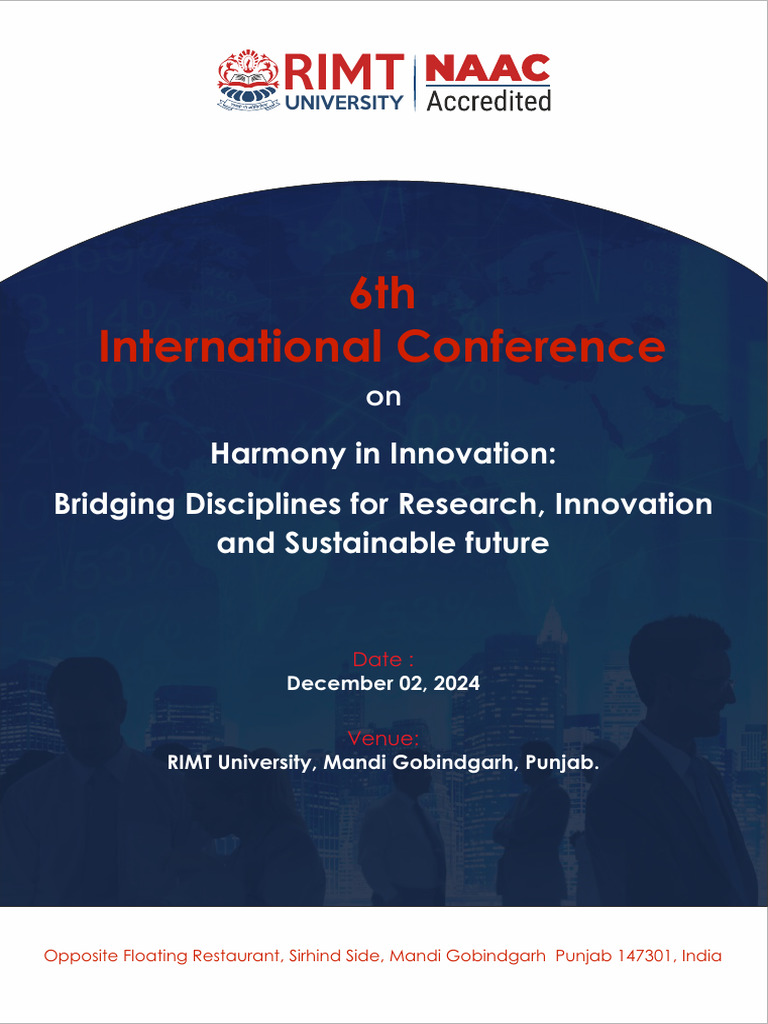 INTERNATIONAL-CONFERENCE-2024 | PDF | Interdisciplinarity | Innovation