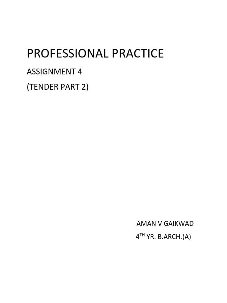 PROFESSIONAL PRACTICE Assign 4 TENDER PART 2 | PDF | Cheque | Payments