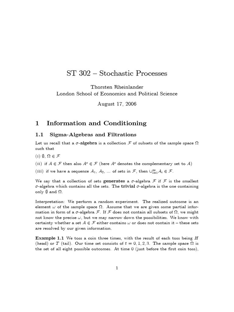 ST302 | PDF | Markov Chain | Mathematics
