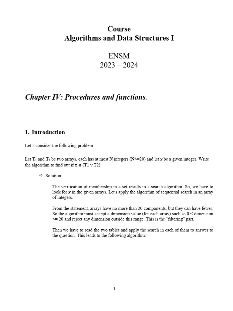Procedures And Functions Pdf Parameter Computer Programming Theoretical Computer Science