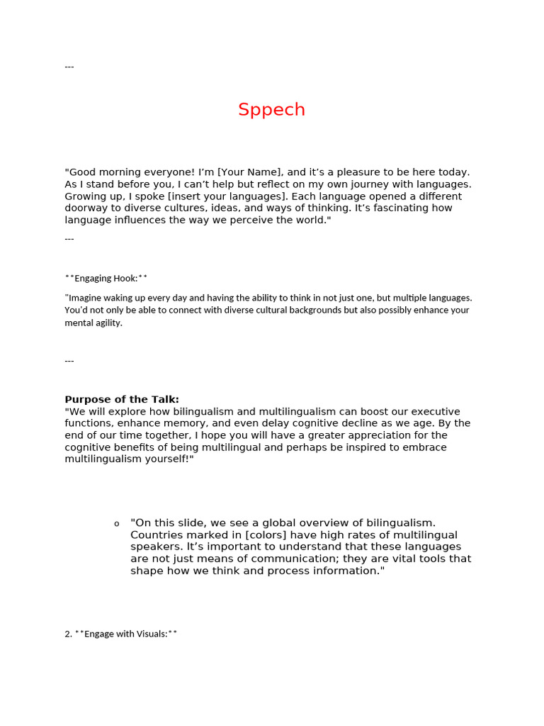 The Cognitive Befits of Bilingualism and Multilingualism | PDF ...