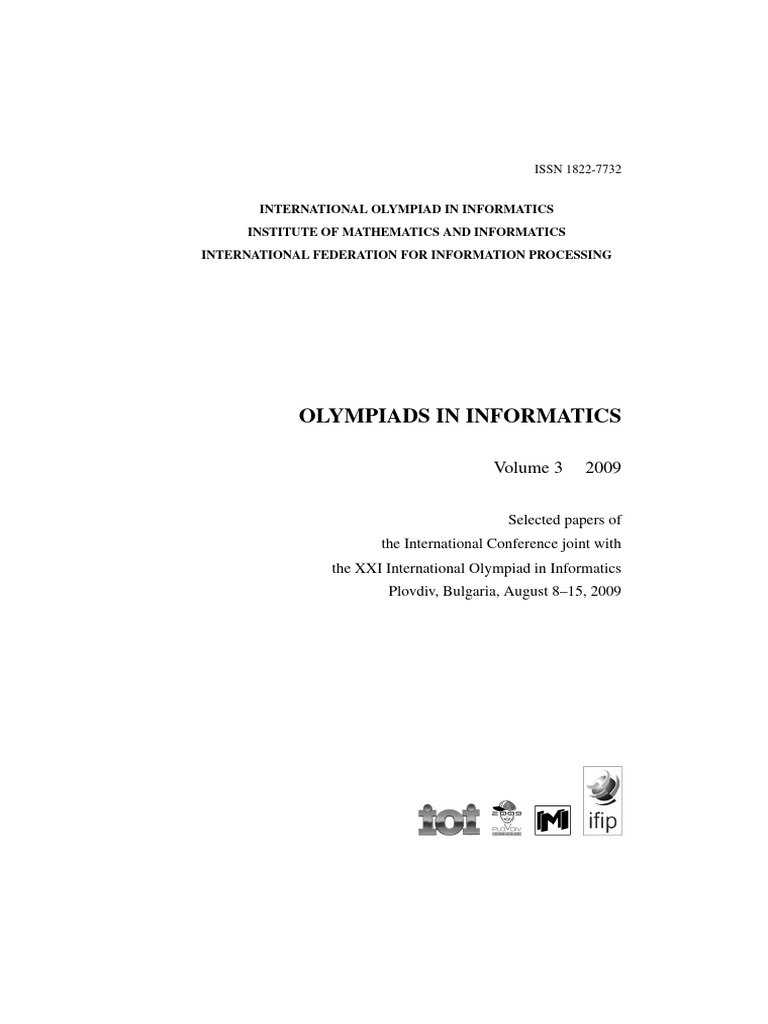 Informatics Olympiad Insights | PDF | Estimator | Statistical Theory