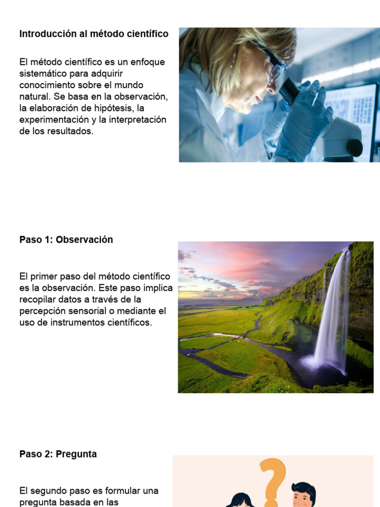 Guía del Método Científico Paso a Paso | PDF | Crecimiento personal y ...
