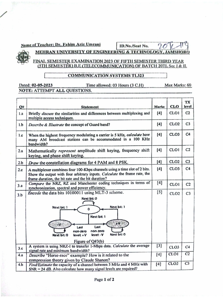 20TL Pastp 5th Sem | PDF