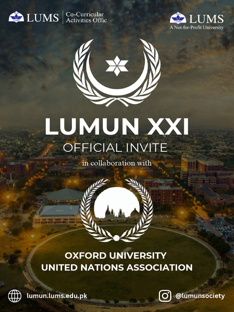 LUMUN 21 Official Invite | PDF | Global Politics | International Relations