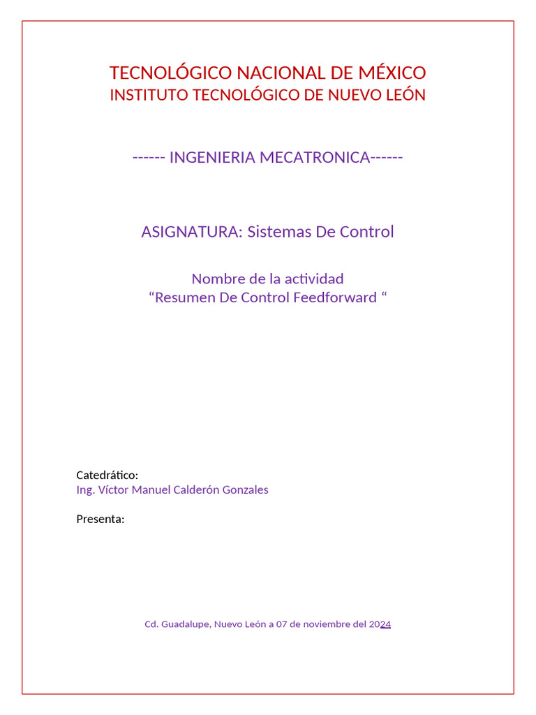 Resumen de Control | PDF | Realimentación | Medición