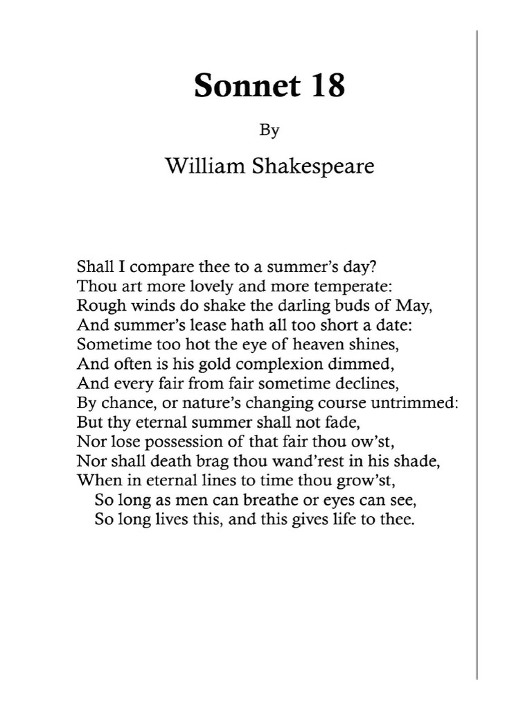 Sonnet | PDF