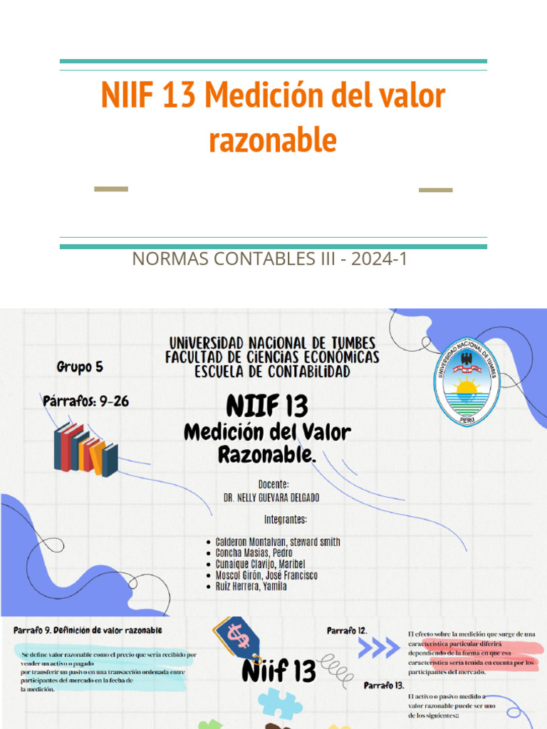 NIIF 13 Medición Del Valor Razonable | PDF