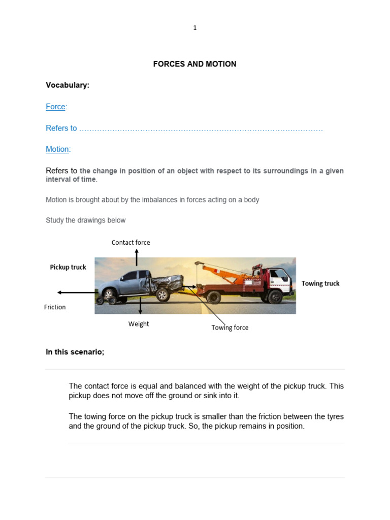 Forces and Motion | PDF | Friction | Force