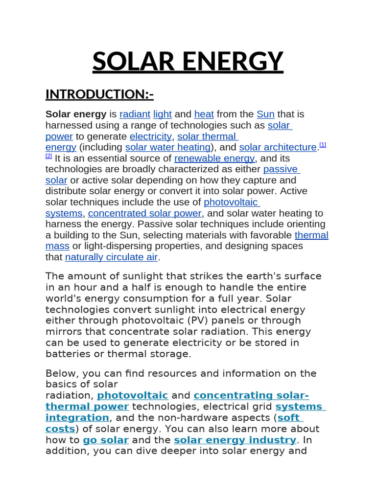 Solar Energy | PDF