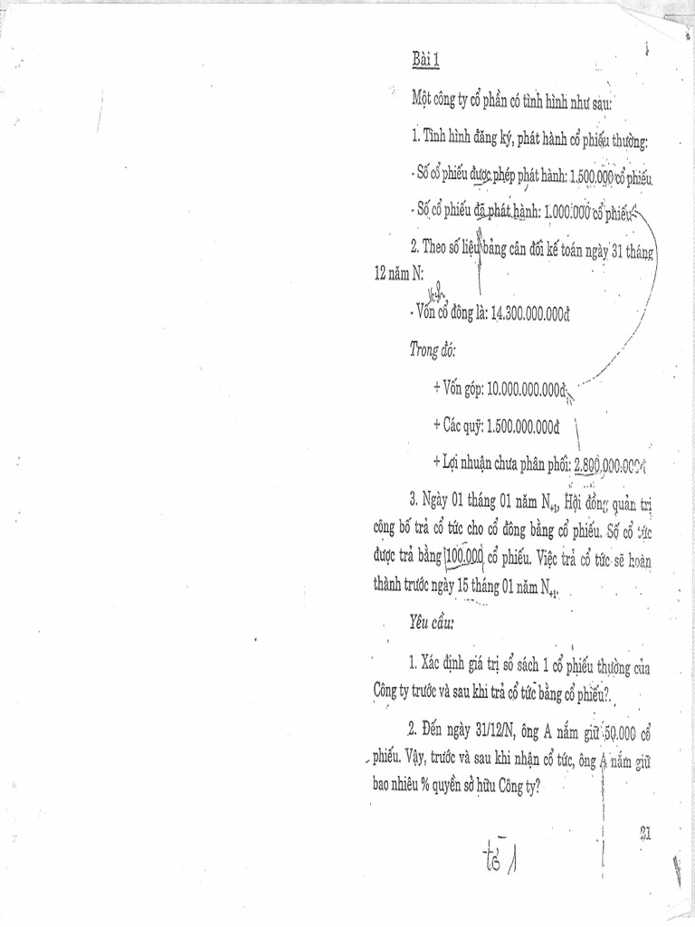 BT TTCK - DH Mo | PDF