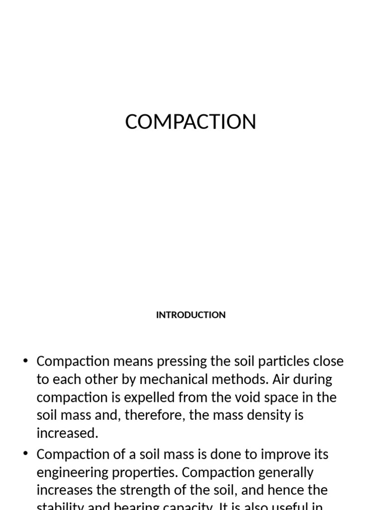 Understanding Soil Compaction Methods | PDF | Density | Soil