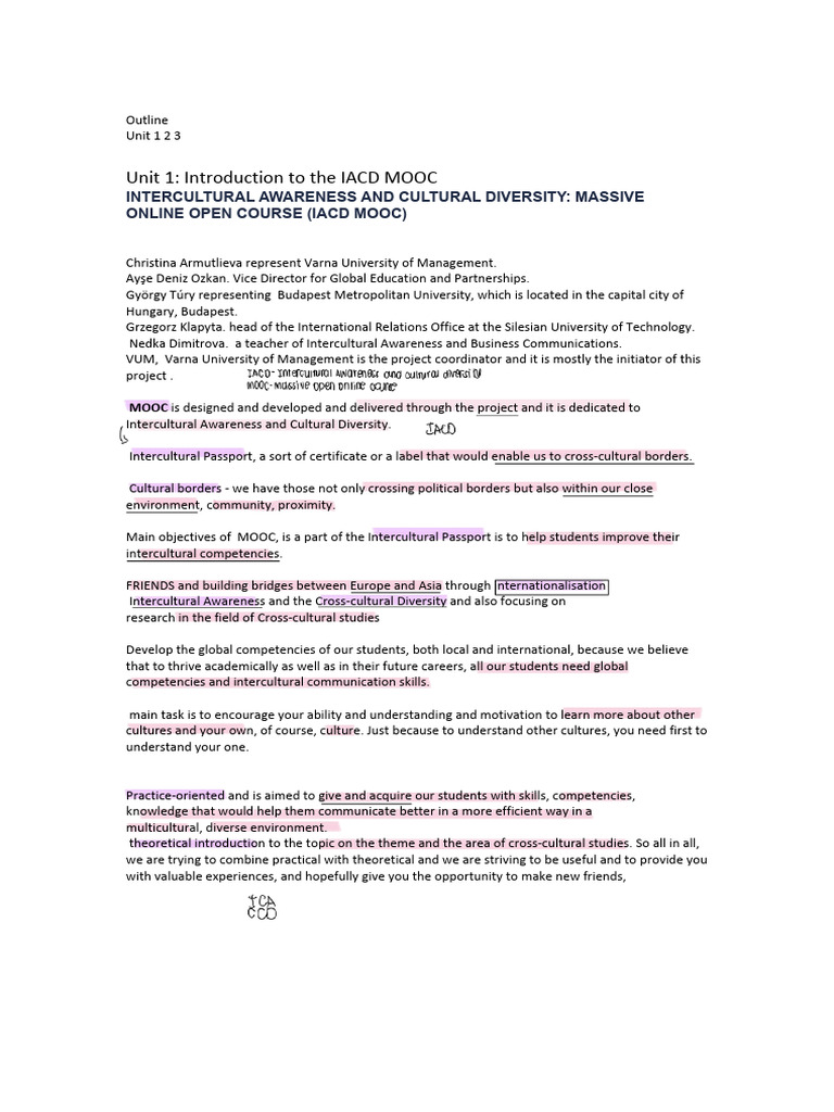 Unit 1.mooc | PDF | Attitude (Psychology) | Anthropology