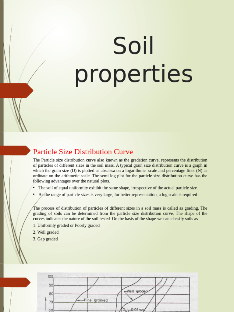 Soil Properties | PDF | Particle Size Distribution | Gravel