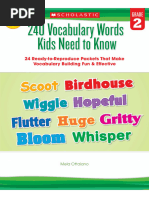 240 Vocabulary Words Kids Need To Know - Grade 4 | PDF