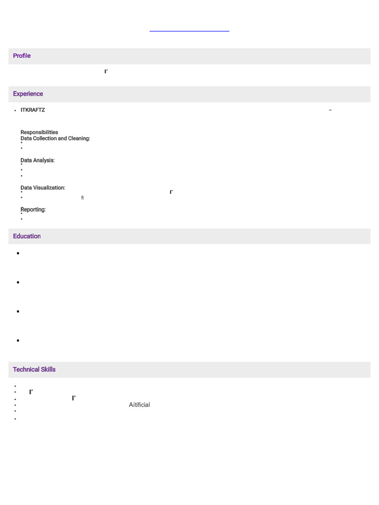 Data Analyst ASM Resume 2 | PDF | Data Analysis | Data