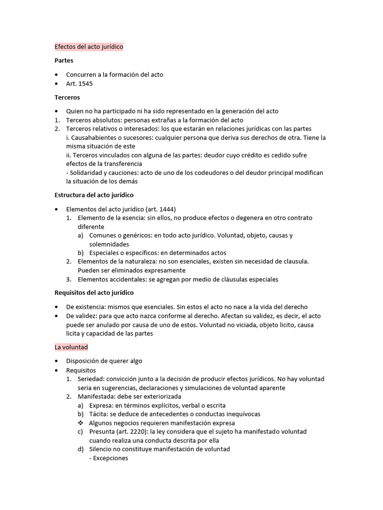 Efectos Del Acto Juridico | PDF | Justicia | Crimen y violencia