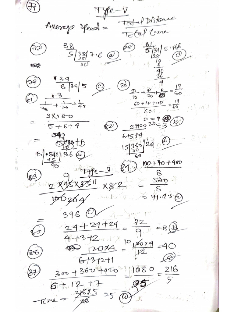 Time and Distance Part - 2 Solution | PDF