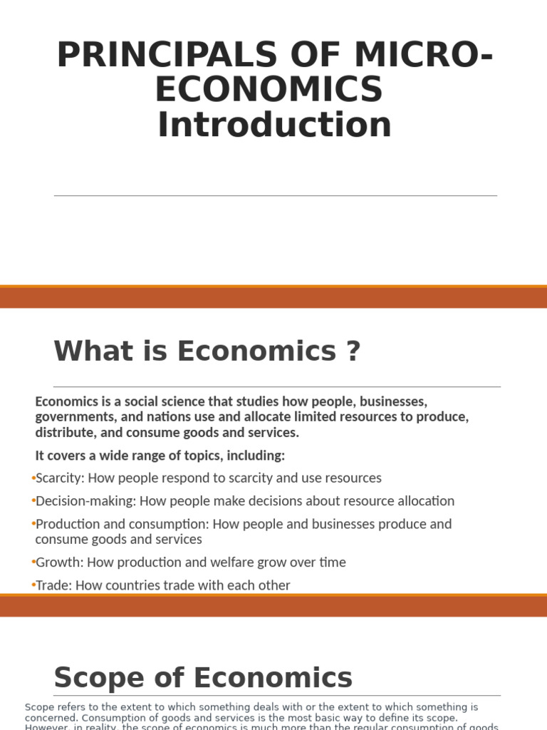 1 Intro To Microeconomics | PDF | Economics | Microeconomics