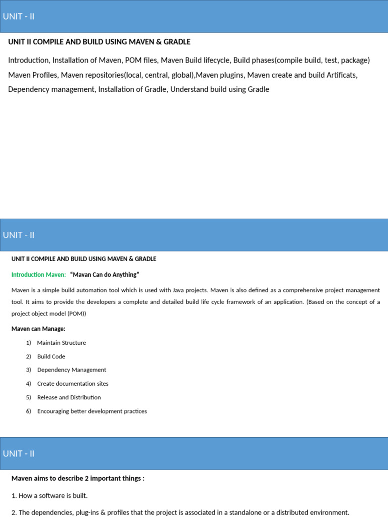 Maven & Gradle Build Guide | PDF | Software | Systems Architecture