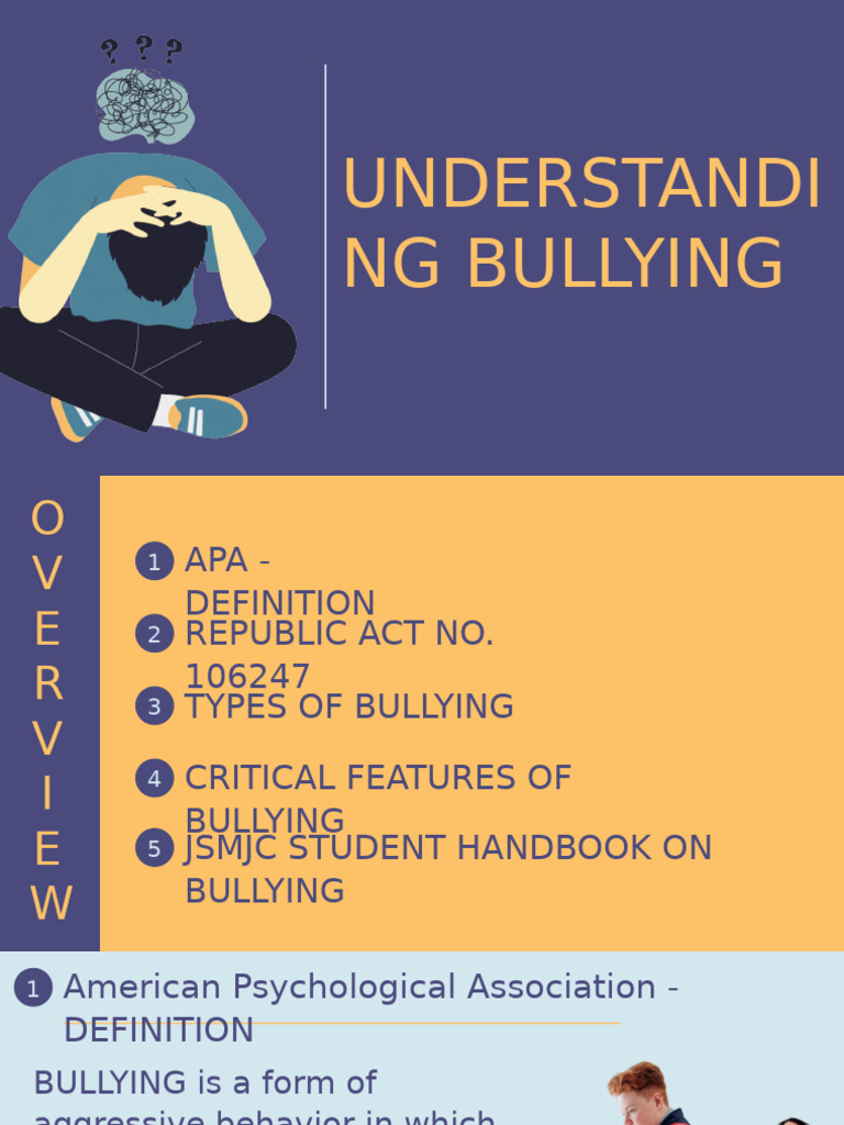 Understanding Bullying | PDF | Bullying | Behavioural Sciences