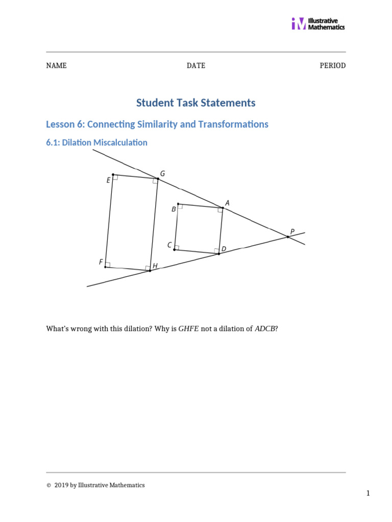 Transformations and Similarity in Geometry | PDF | Triangle ...