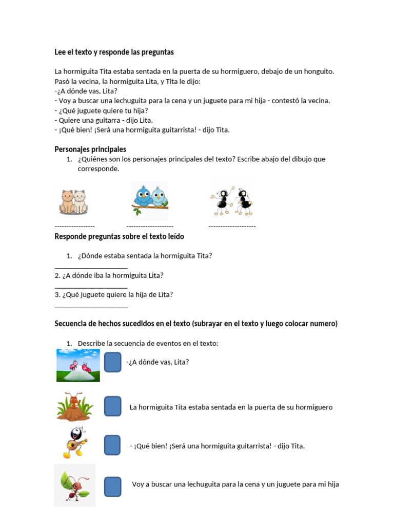 Lectura Comprensiva | PDF | Hogar, jardinería y bricolaje | Novela ...