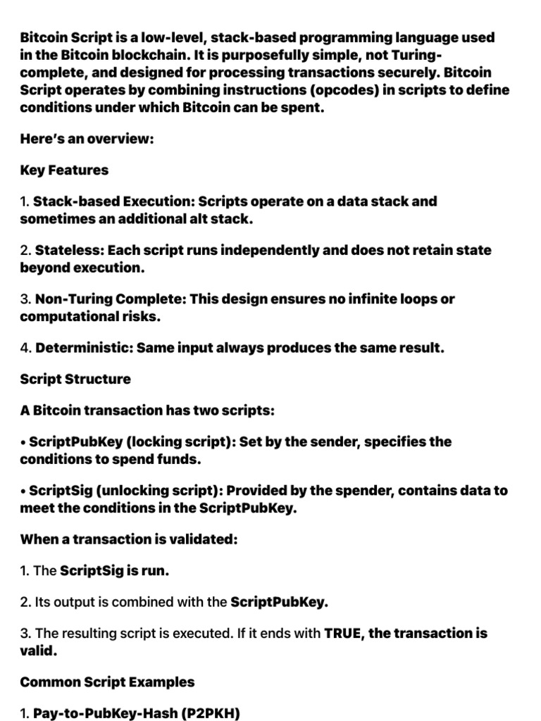Bitcoin Script Basics and Applications | PDF | Business