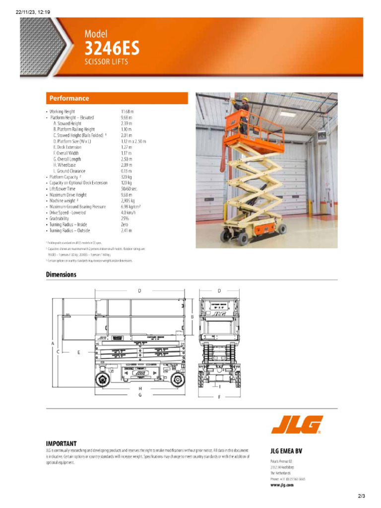 3246es JLG | PDF