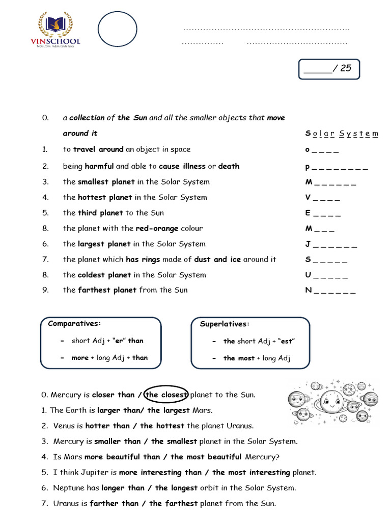 S4 W5 U2 Weekly-Worksheet | PDF | Solar System | Planets