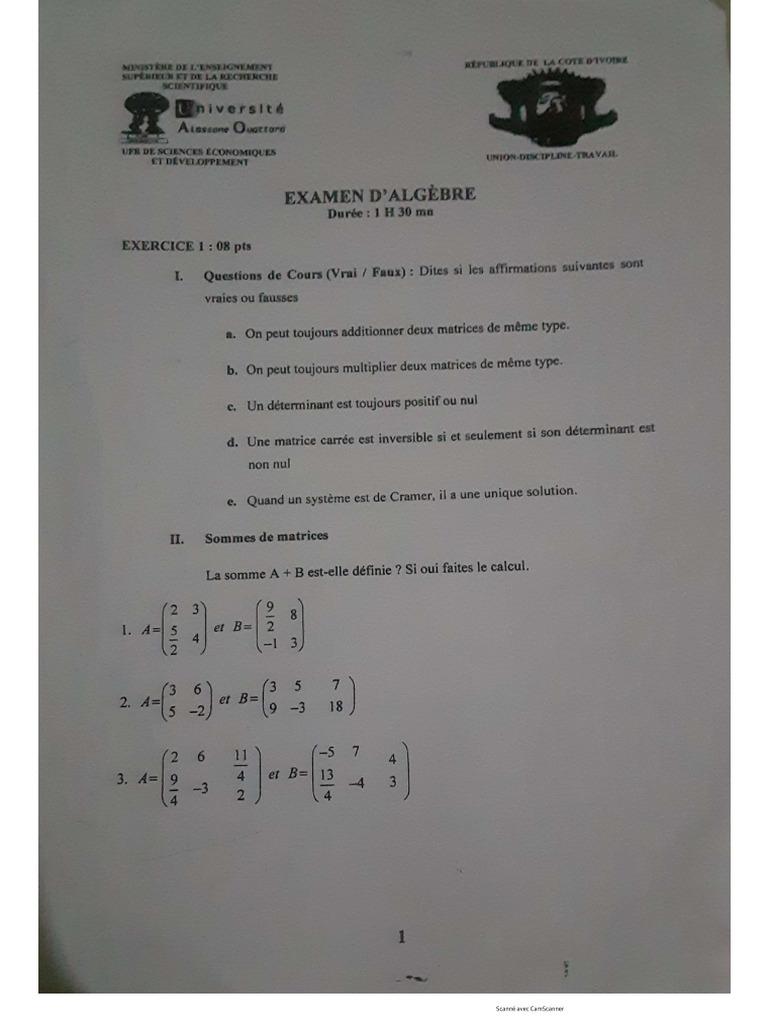 Devoir de Maison | PDF