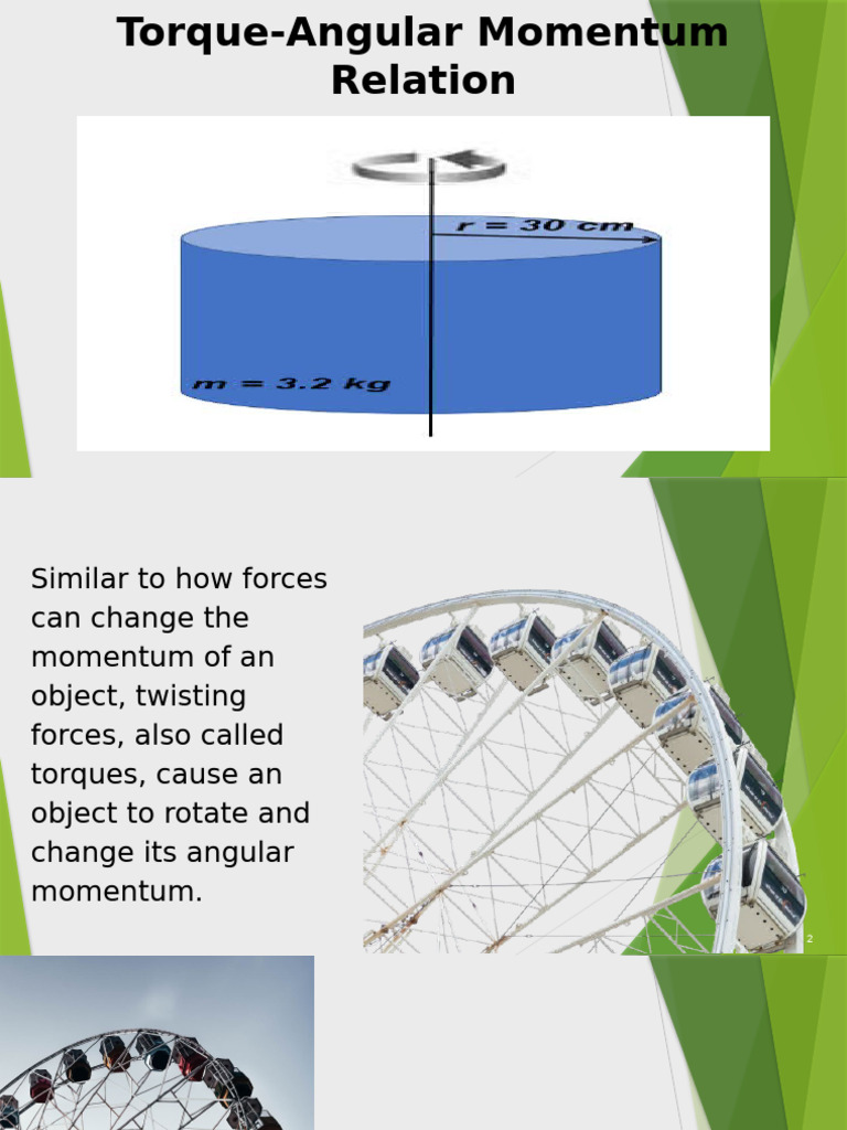Torque Angular Momentum Relation | PDF | Torque | Angular Momentum
