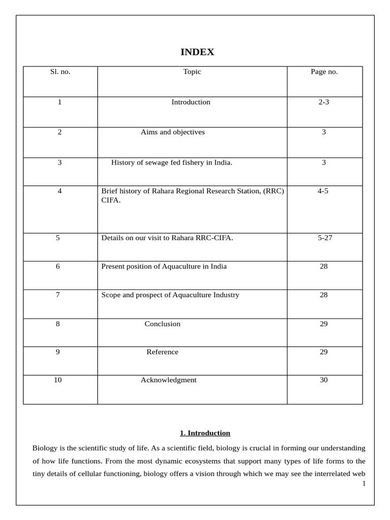 Excursion-Report Rahara Fishery Debjit | PDF | Sewage Treatment | Aquaculture