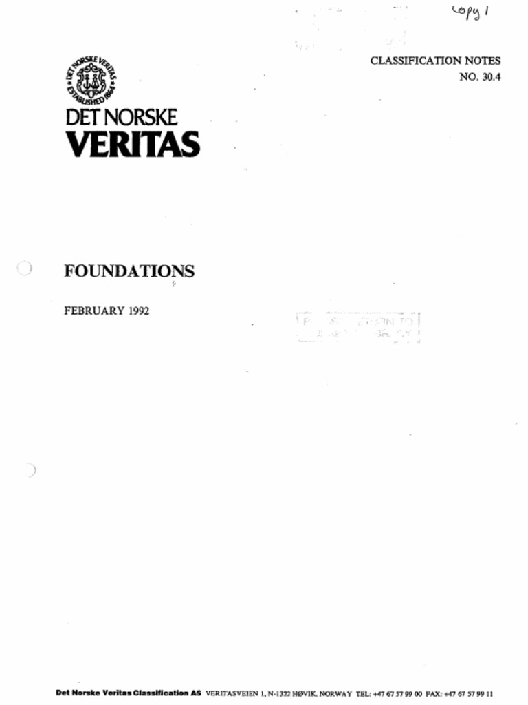 DNV 30 4 | PDF