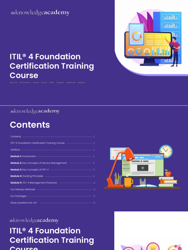 ITIL 4 Foundation Course Overview | PDF | Educational Technology ...