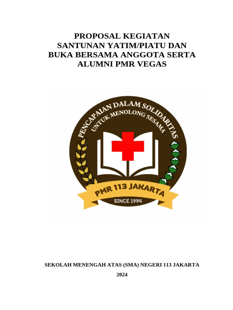 Proposal Santunan Dan Bukber | PDF