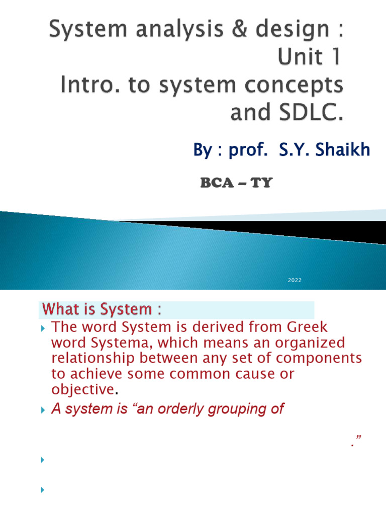 System Analysis & Design Chap1 | PDF | Software Testing | System
