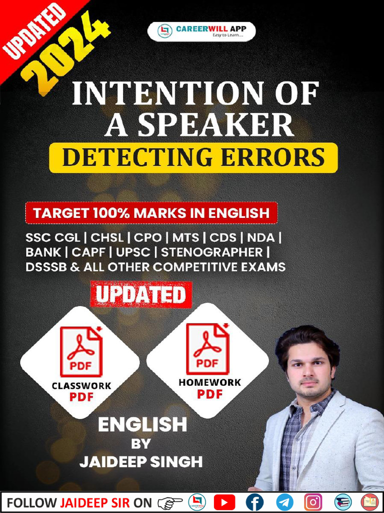 The Tense and Intension Speaker Error | PDF