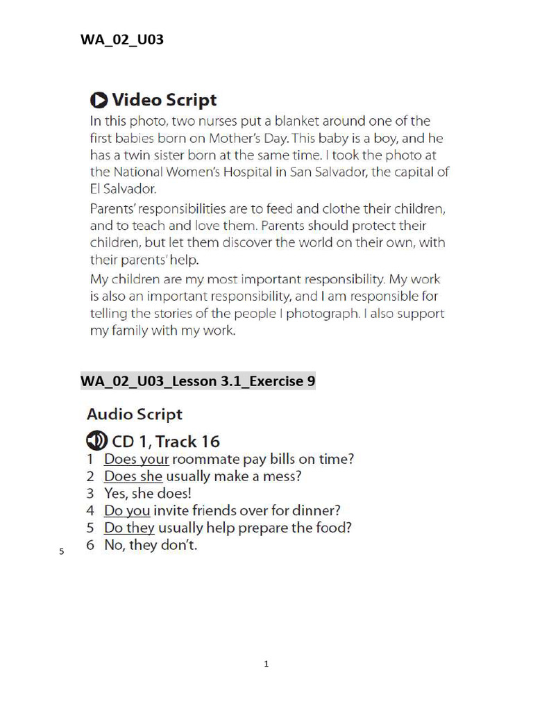 WA - 02 - U03 Script | PDF