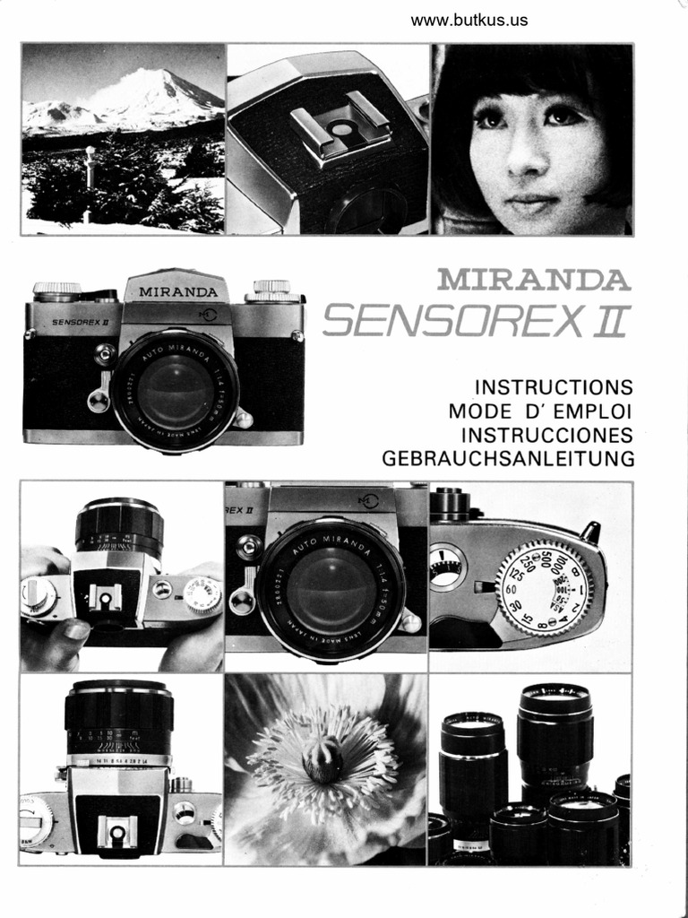 Miranda Sensorex Ii-Lang-01 | PDF | Camera Lens | Flash (Photography)