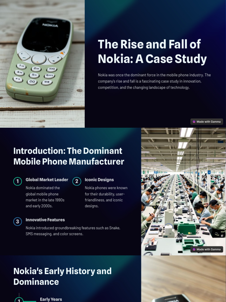 The Rise and Fall of Nokia A Case Study | PDF | Nokia | Smartphone
