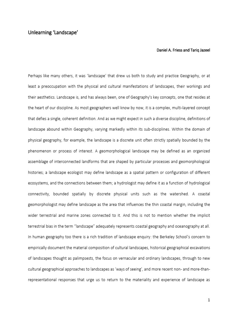 不懂的风景 Friess - Unlearning Landscape | PDF | Landscape | Geography