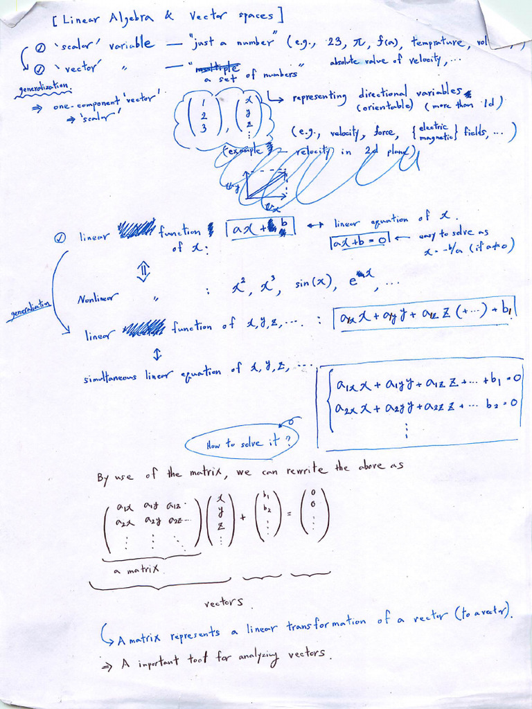 PHY203 Linear-Algebra | PDF