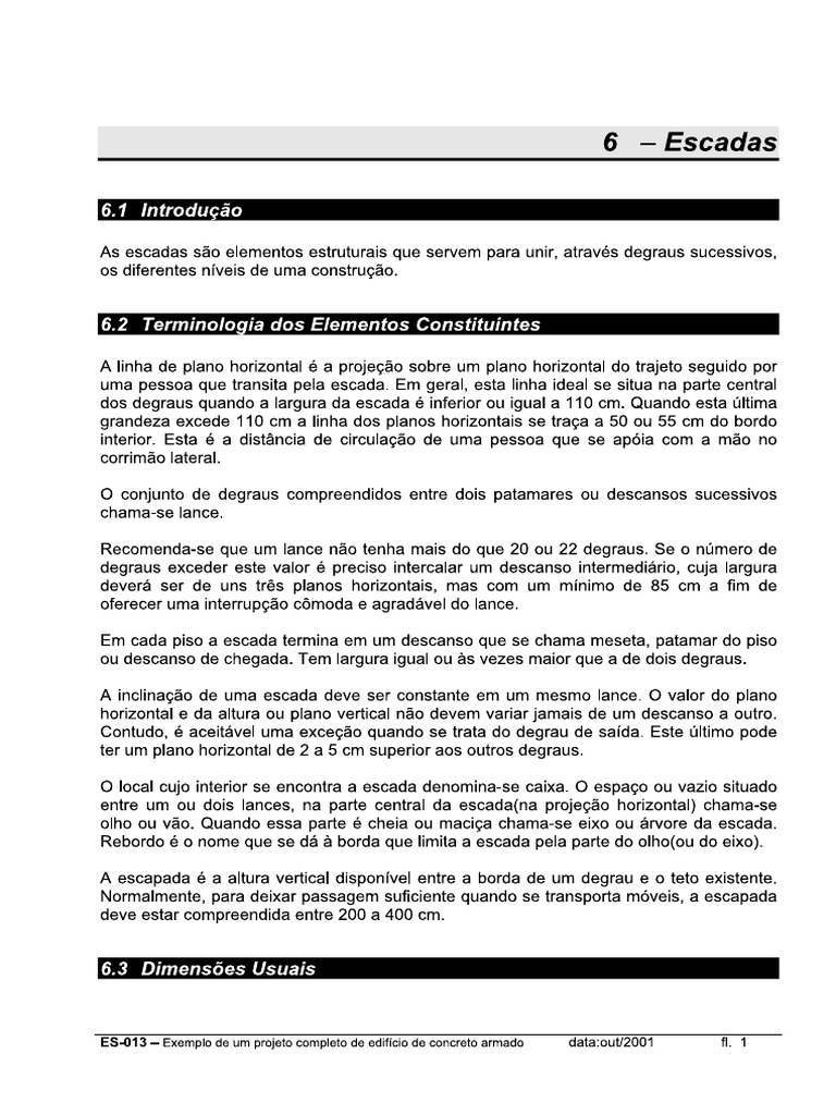 Escadas 1 | PDF