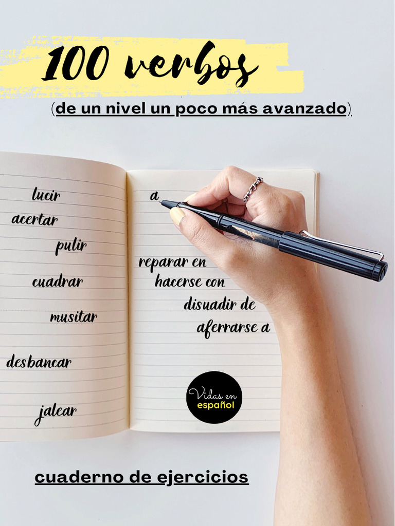 100 Verbos - Cuaderno de Ejercicios | PDF | Lingüística
